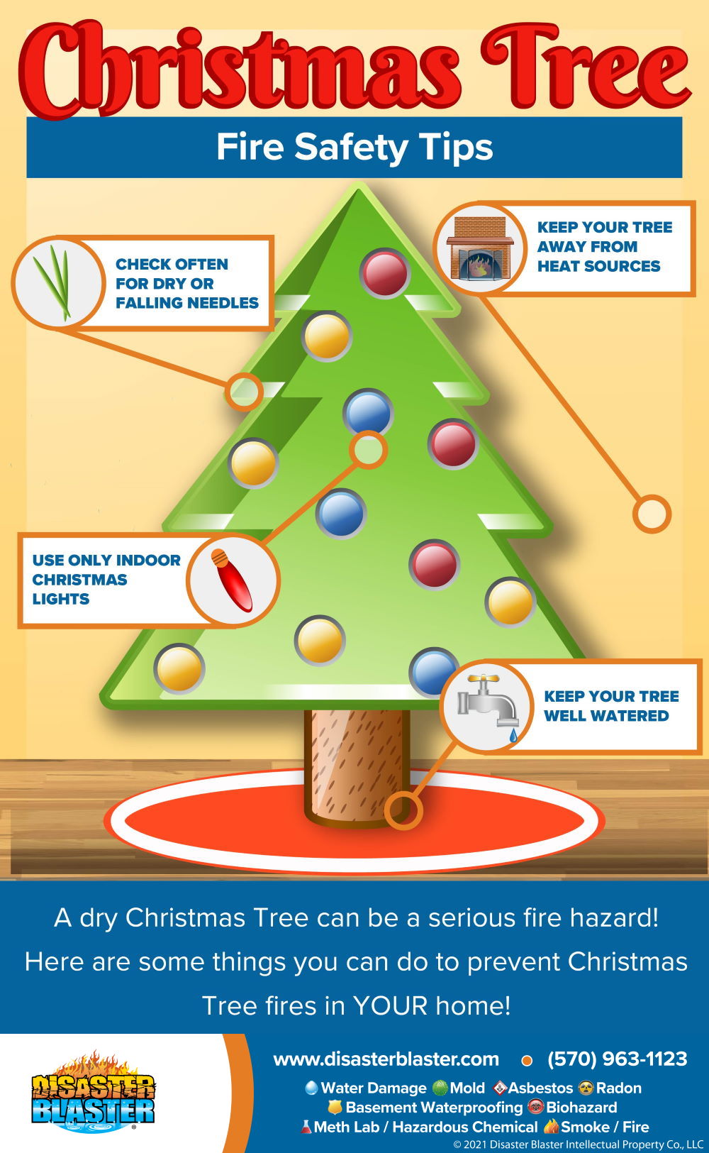 Christmas Tree Fire Safety Infographic Disaster Blaster Christmas Tree Fire Safety Infographic Disaster Blaster